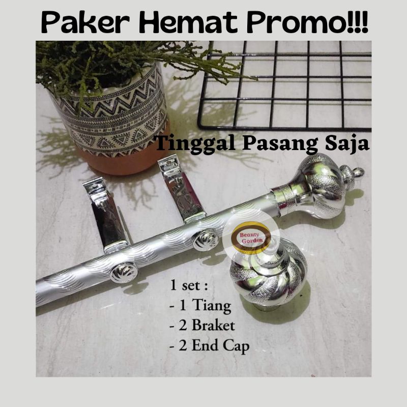 Jual Batang besi gorden mewah cap dragon-rell gorde bulat ulir-Besi ...