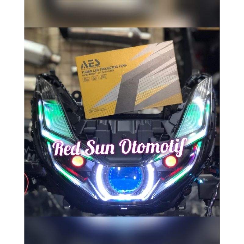 Jual Paket Komplit Reflektor PCX 160 Biled projector turbo aes gen 2 ...