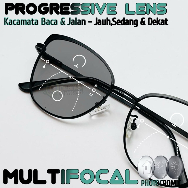 Jual Kacamata Progresif Photochromic Wanita | Kacamata Baca dan Jalan ...