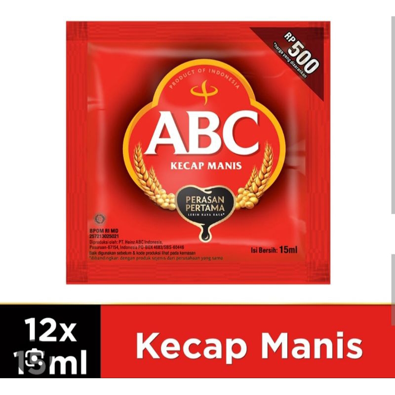 Jual Kecap ABC sachet renceng 15 ml isi 12 pcs | Shopee Indonesia
