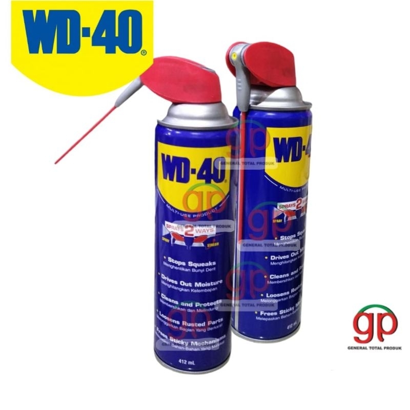 Jual WD40 Pelumas Anti Karat WD 40 412ML Pembersih Karat SmartStraw | Shopee Indonesia