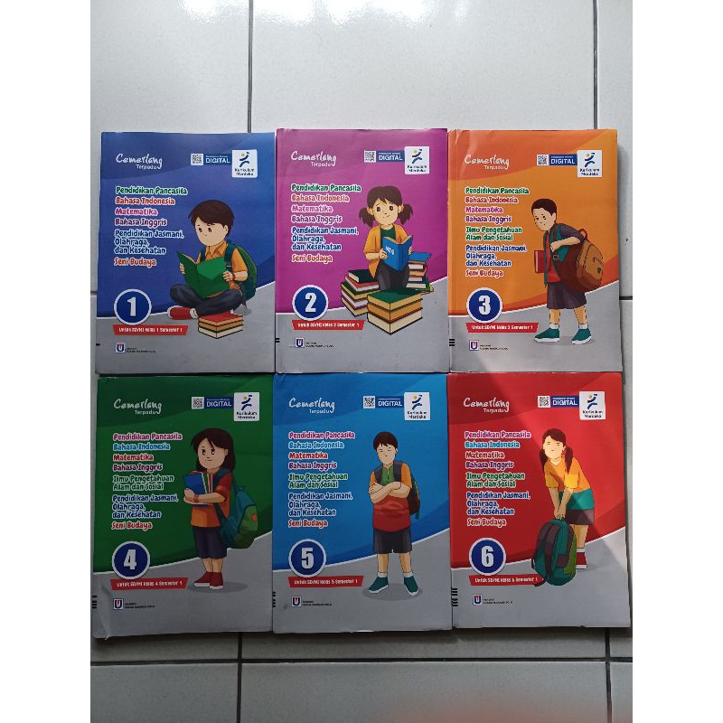 Jual Buku LKS Cemerlang Terpadu SD Kelas 1,2,3,4,5,6 Semester 1 ...