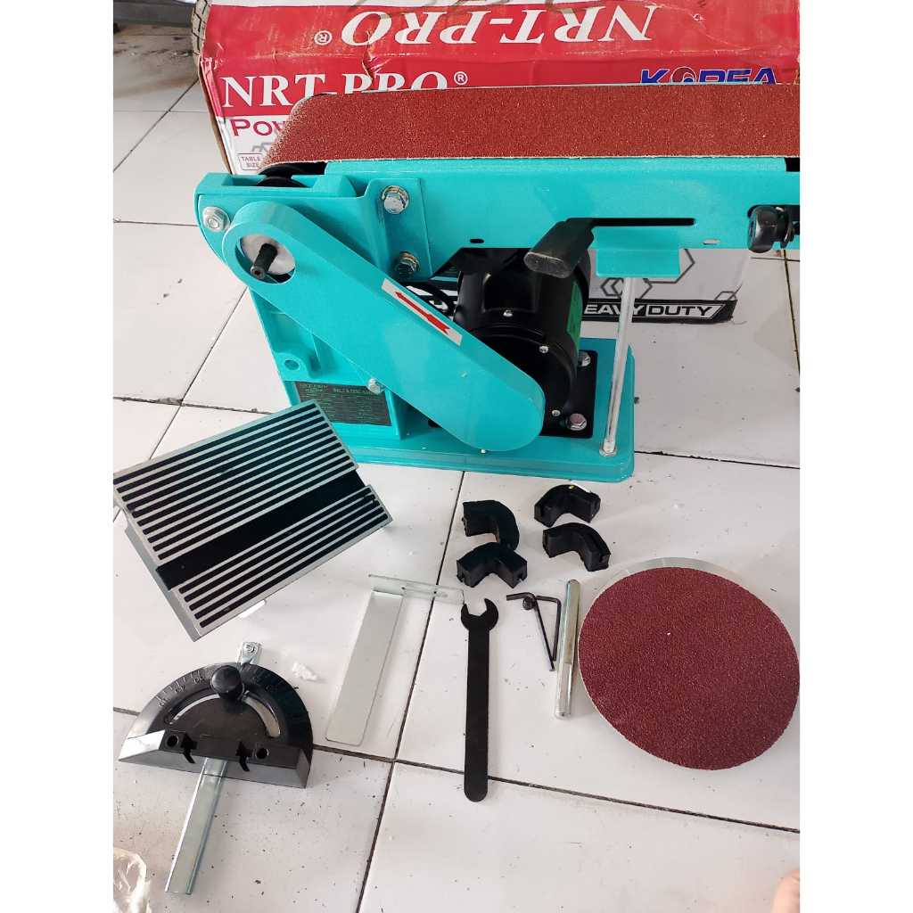 Jual Mesin Amplas Duduk 6 Inch 100 x 914 mm Belt Disc Sander NRT-PRO BD ...