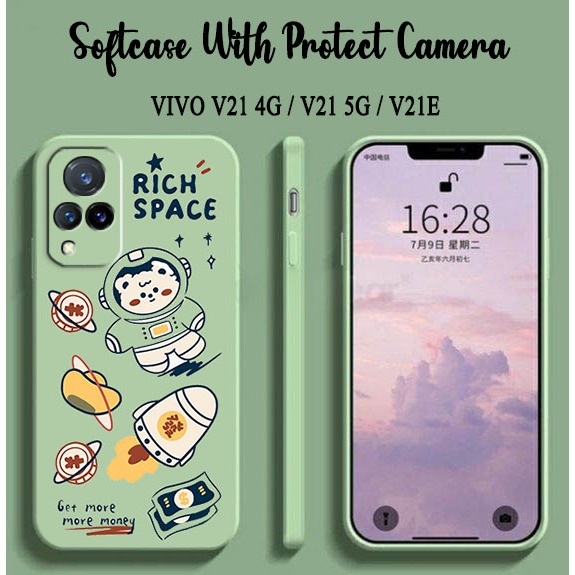 Jual Softcase Macaron Motif Astronout [UV04] For Vivo V21 4G V21 5G ...