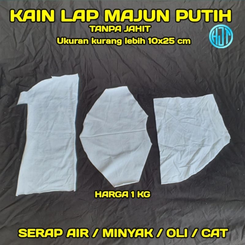 Jual KAIN LAP MAJUN PUTIH | SERAP AIR/ OLI/ MINYAK/CAT | KAIN BAL ...