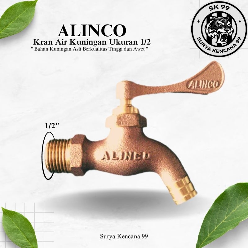 Jual Kran Air Kuningan Alinco 1/2 /Kran Taman Kran Kamar Mandi | Shopee ...