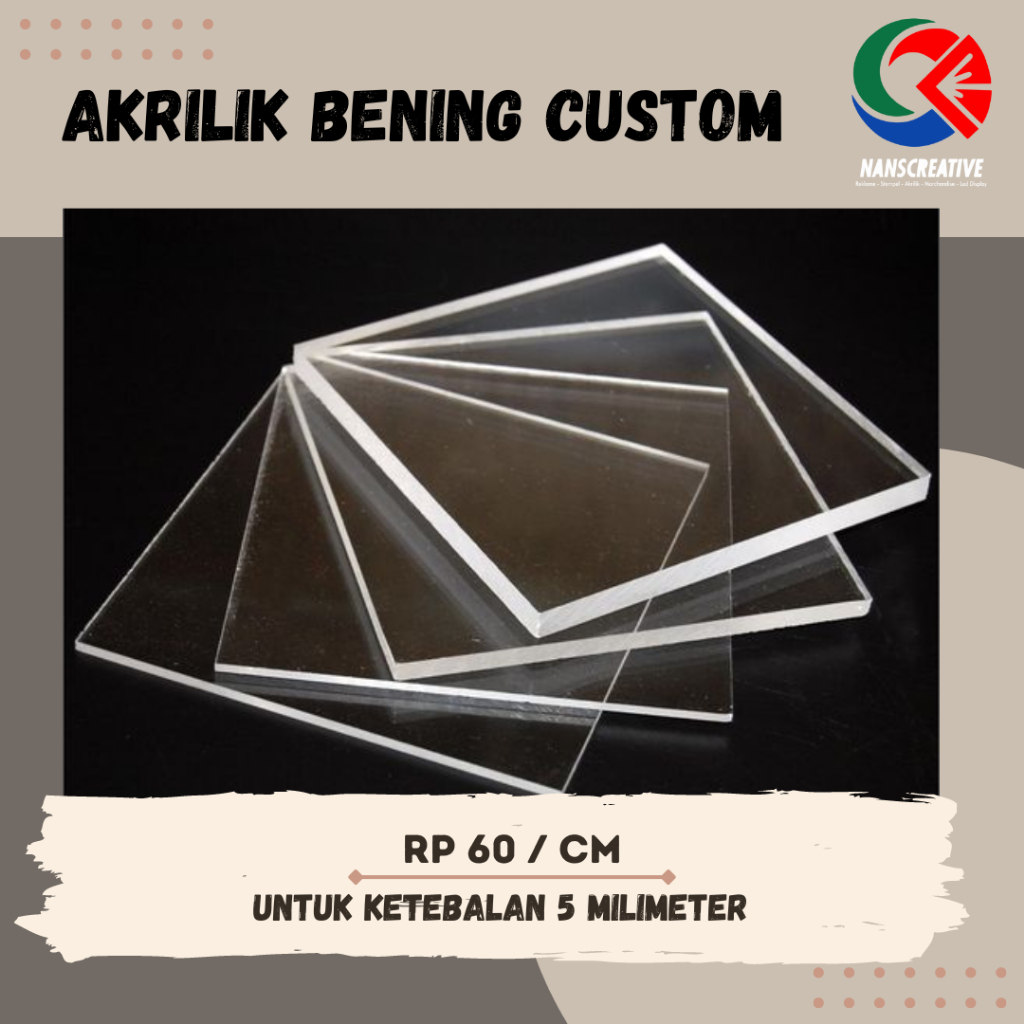 Jual AKRILIK BENING CUSTOM TEBAL 5 MILIMETER | Shopee Indonesia