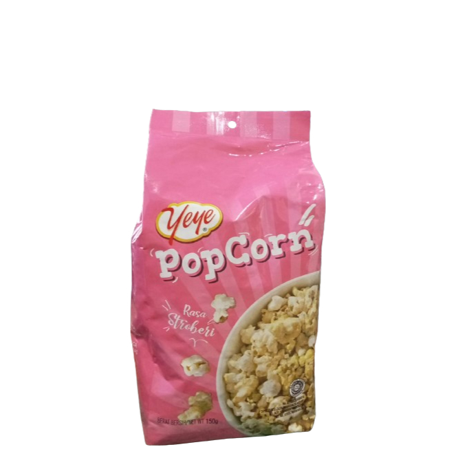 Jual Yeye Pop Corn rasa strawberry 150g | Shopee Indonesia