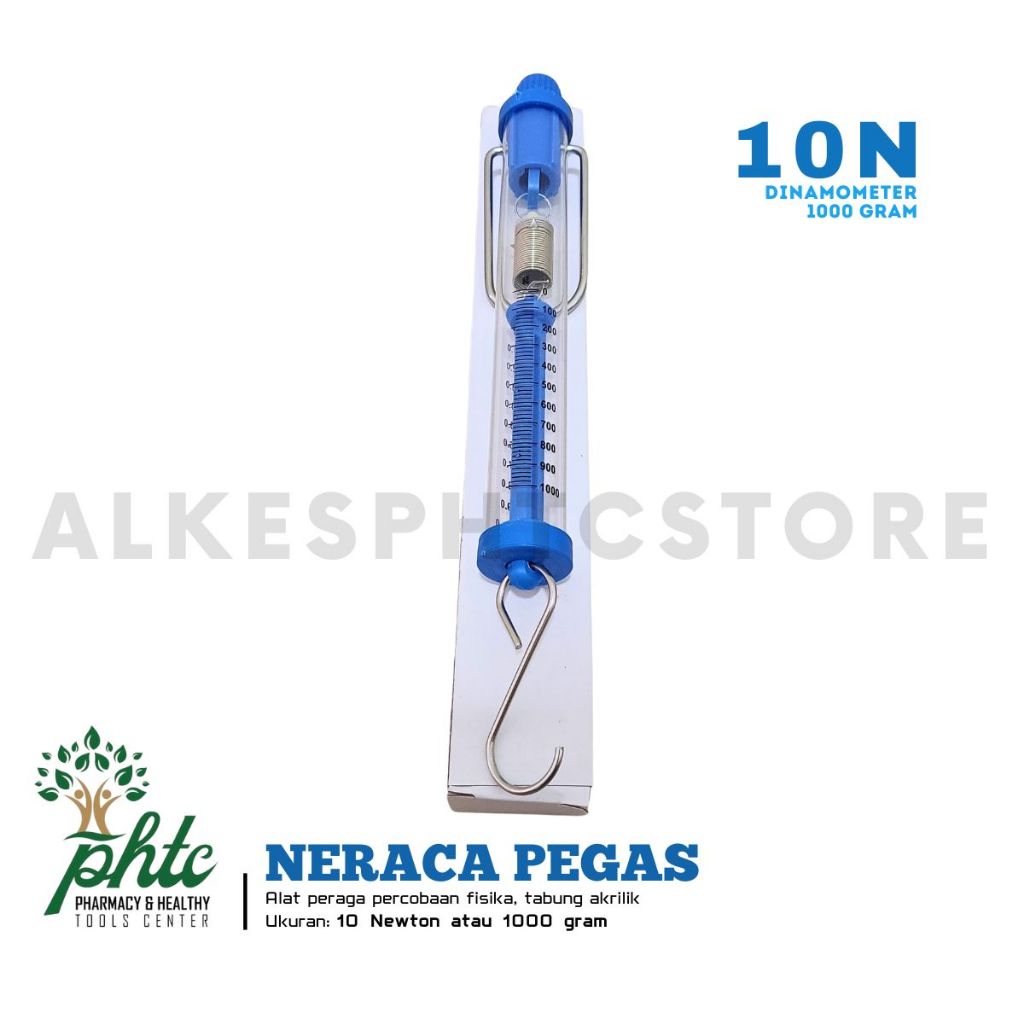 Jual Neraca Pegas 10N Tubular Acrylic l Dinamometer 1000 gram / Timbangan Pegas Beban 1000gr ...