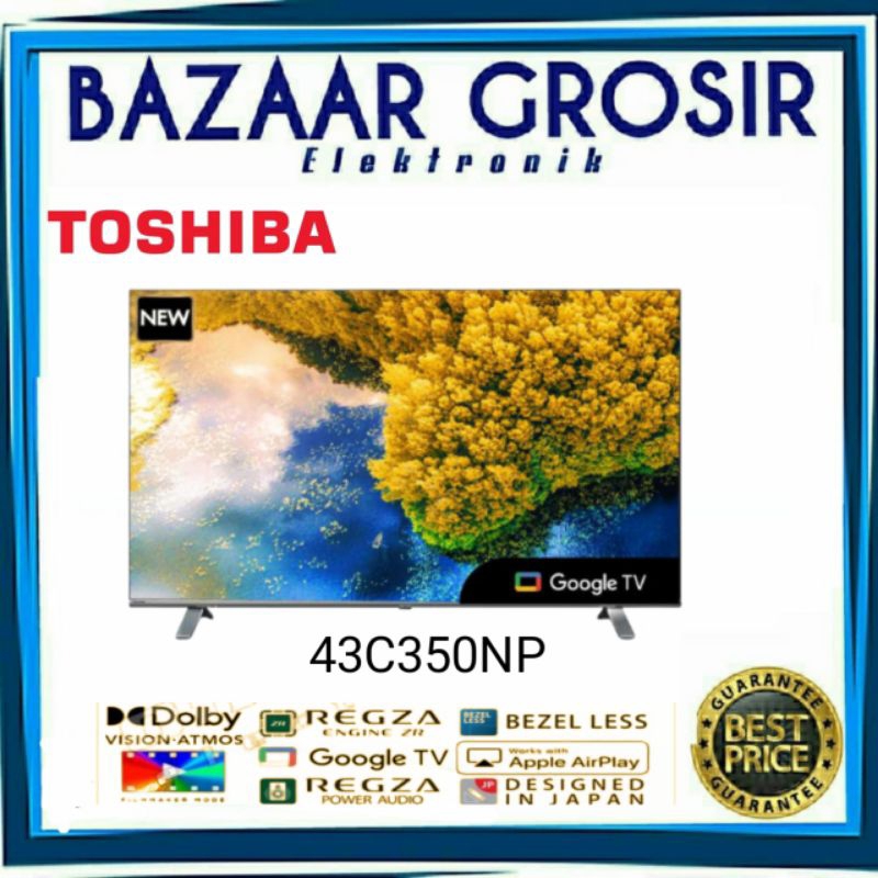 Jual TOSHIBA 43C350NP / 43 C350 NP Smart 4K UHD Google TV w/ Dolby ...