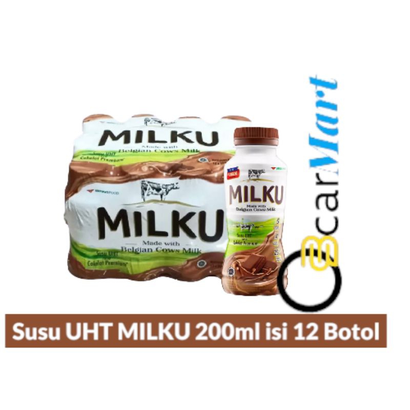 Jual Susu MILKU 200ml isi 12 Botol Rasa COKLAT dari WINGSFOOD | Shopee ...