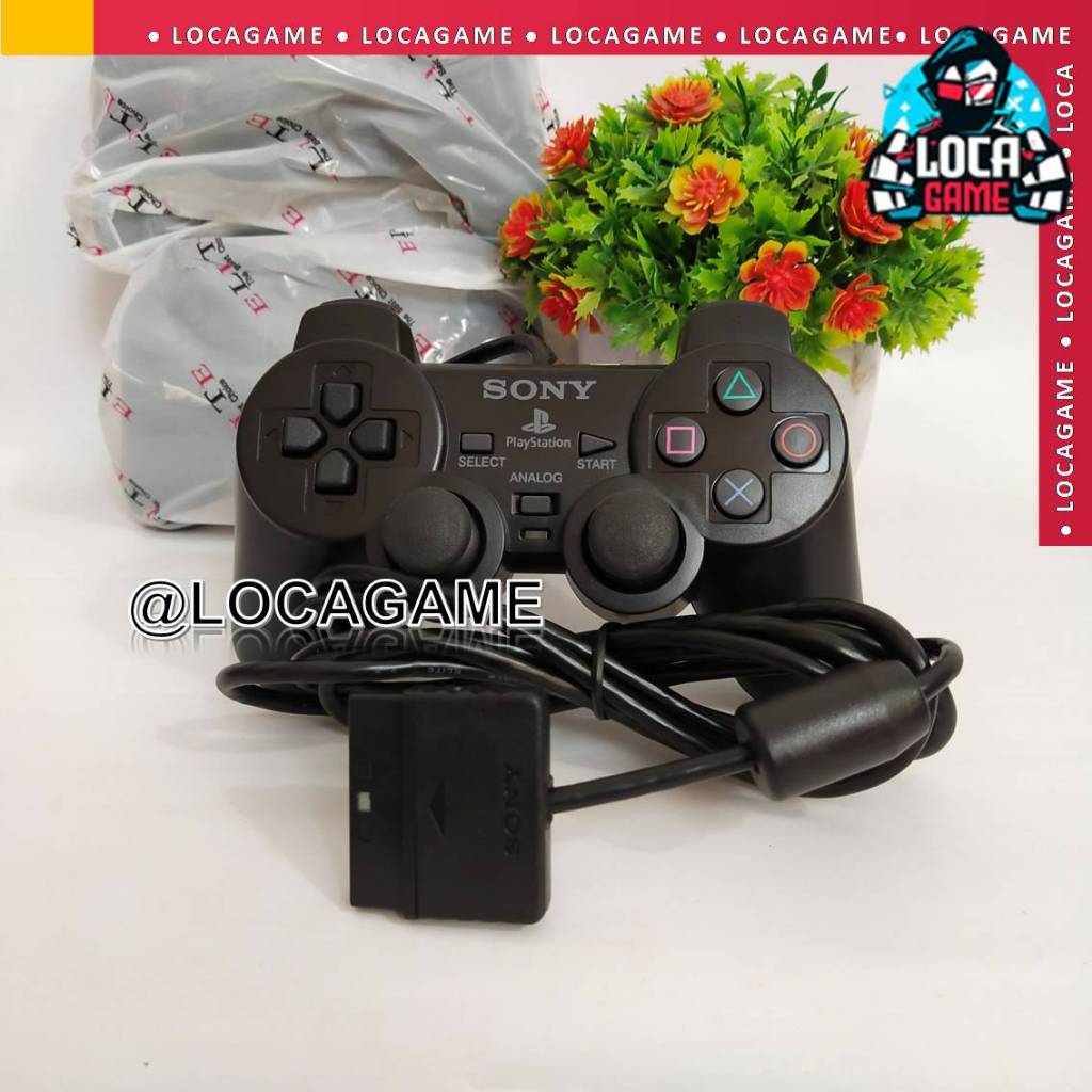 Jual STIK STICK PS2 OP/ORI PABRIK GETAR MERK ELITE HITAM | Shopee Indonesia