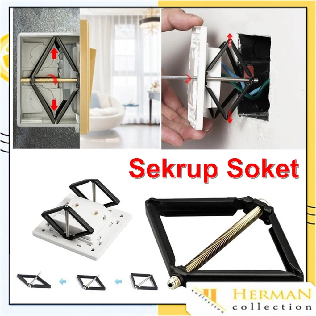Jual HC 2Pcs Kotak Perbaikan Sekrup Steker Dinding Switch Soket Kotak ...