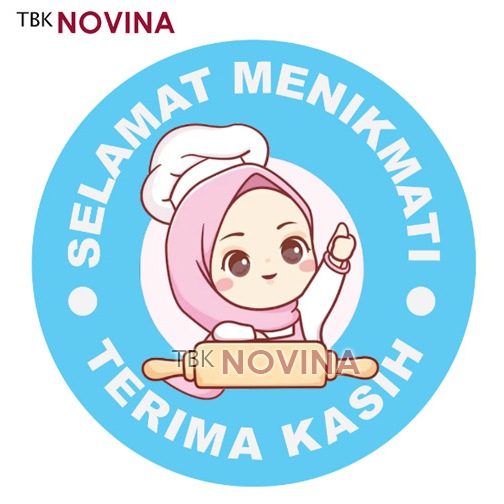 Jual [KODE HIJAB CHEF ] STIKER THANK YOU CUTE LUCU / STIKER LABEL SEGEL ...