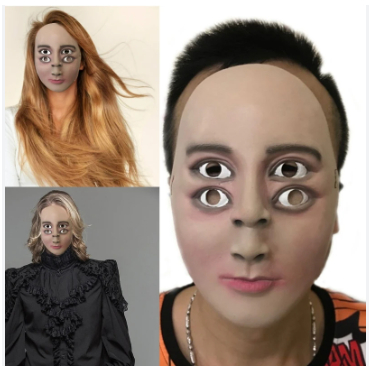 Jual topeng lucu ilusi mata empat untuk acara halloween | Shopee Indonesia