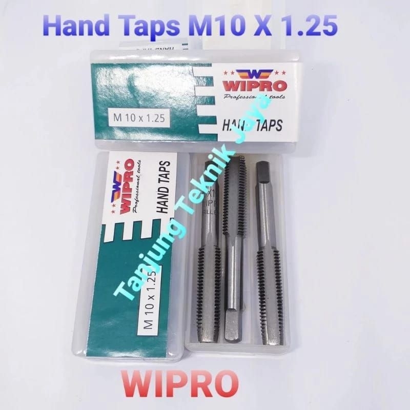 Jual WIPRO Hand Tap M10X1.25 | M10X1,25 | Alat Membuat Drat Dalam | Untuk Baut 14mm | Handtaps ...
