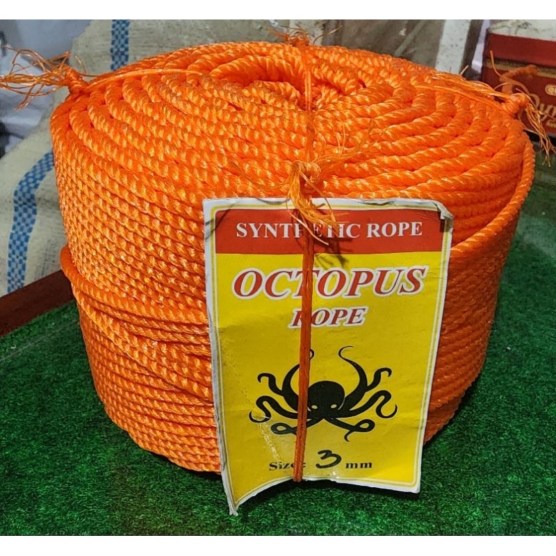 Jual Tali nilon merek octopus 1mm/ 1½mm/ 2mm/ 2½mm/ 3mm -/+200mtr ...
