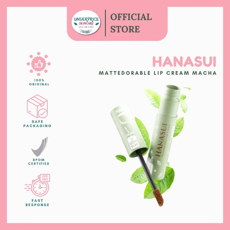 Jual Hanasui Mattedorable Lip Cream Matcha Latte Edition | Shopee Indonesia