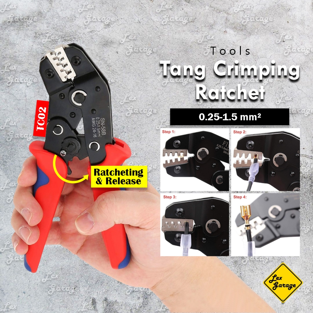 Jual Tang Skun Kabel Crimping Tool Tang Krimping Press Skun Premium ...