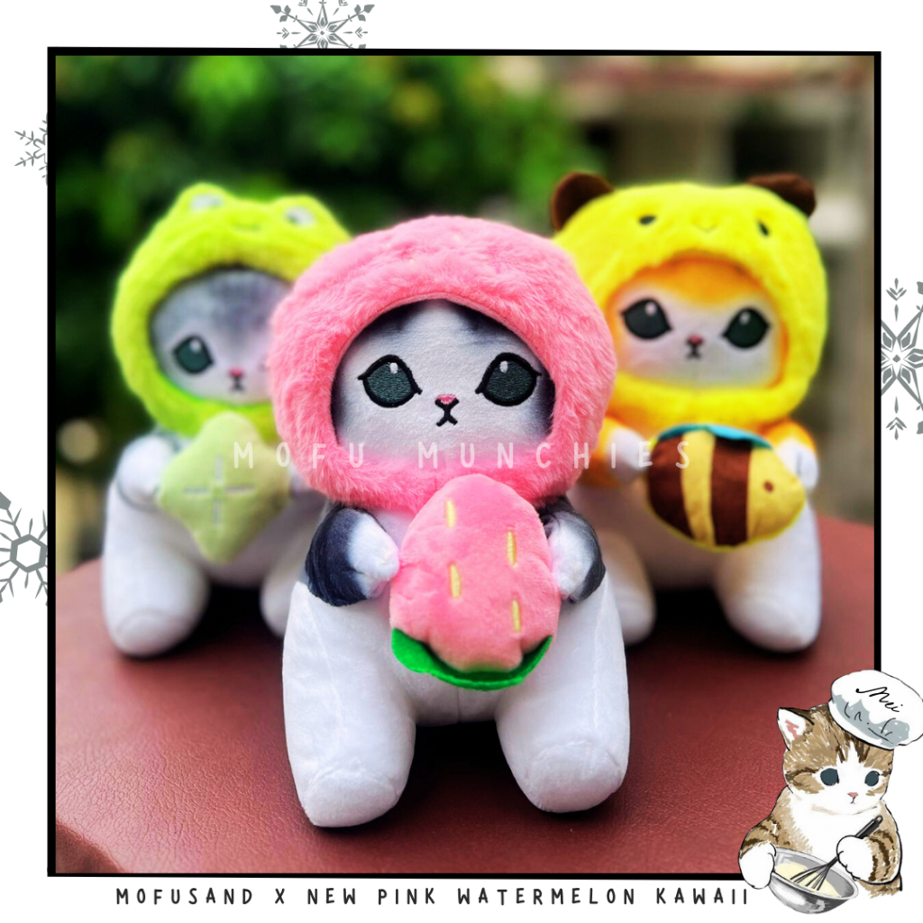 Jual BONEKA MOFUSAND x WATERMELON - SEMANGKA - BONEKA 20CM MOFUSAND CAT ...