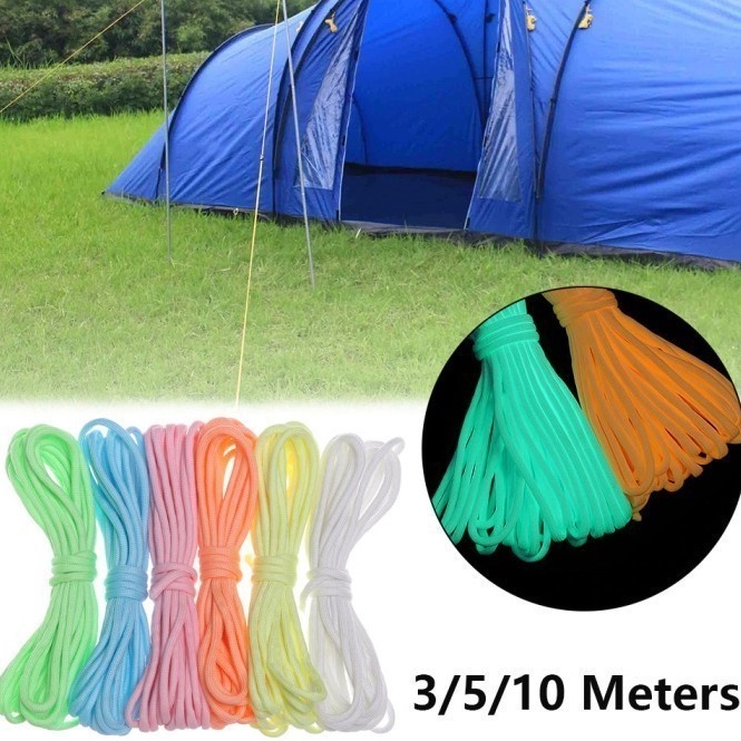 Jual Modern Tali Paracord Camping 7 Core 4mm 1 Meter Survival Tent Rope ...