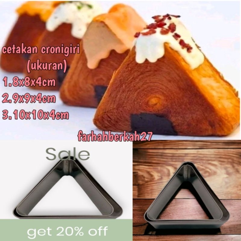 Jual Cetakan Kue Segitiga / Cetakan Onigiri Segitiga / Cetakan Ring ...
