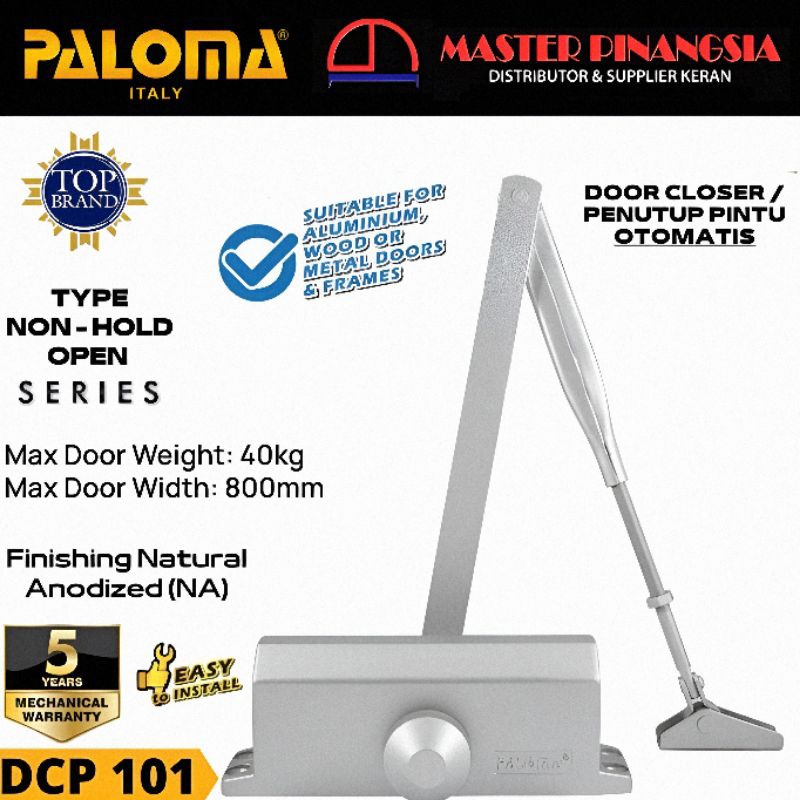 Jual DOOR CLOSER PALOMA DCP 101 900-NHO PENUTUP PINTU OTOMATIS NA | Shopee Indonesia