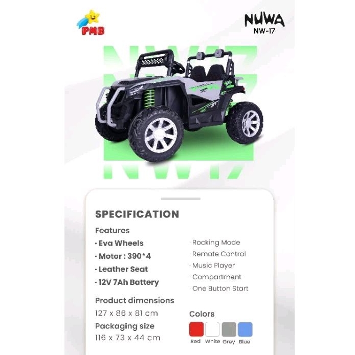 Jual MOBIL AKI NUWA NW17 NW-17 NW.17 NW 17 | Shopee Indonesia