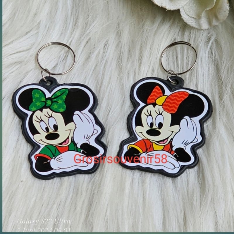 Jual ( isi 100pcs ) GANTUNGAN KUNCI MICKEY MOUSE KEMASAN PLASTIK ...