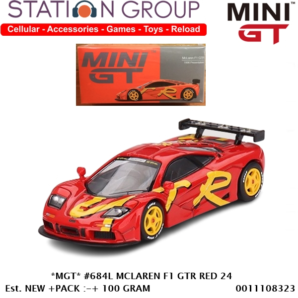 Jual MINI GT #684L MCLAREN F1 GTR RED 24 - DIECAST | Shopee Indonesia