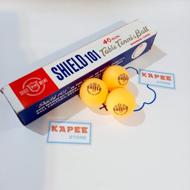 Jual Bola PingPong Shield 101 | Table Tennis Ball 40mm ( 1 pack isi 6 ...