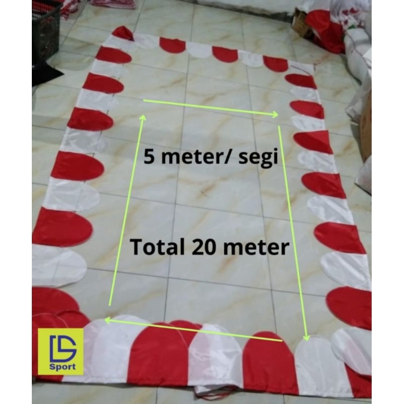 Jual bendera merpari kolongan 20 meter/bendera merpati tinggi/bendera ...