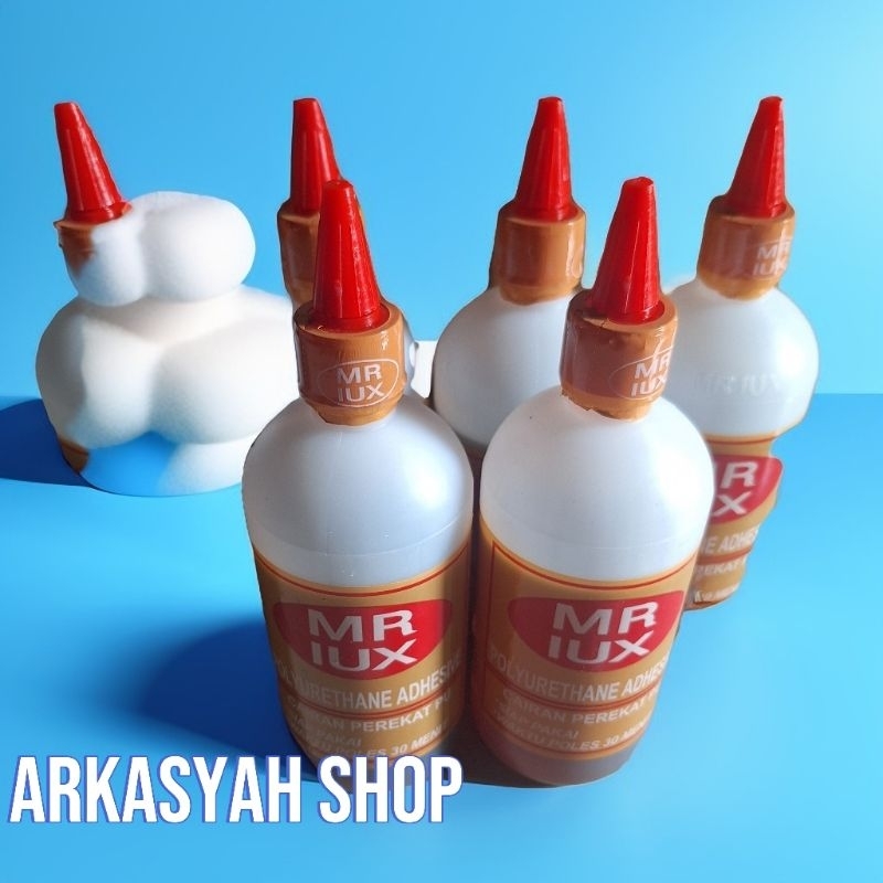 Jual LEM MR LUX PU 1/2KG 6 BOTOL (LEM CROT LEM MADU LEM BUSA LEM KAYU ...