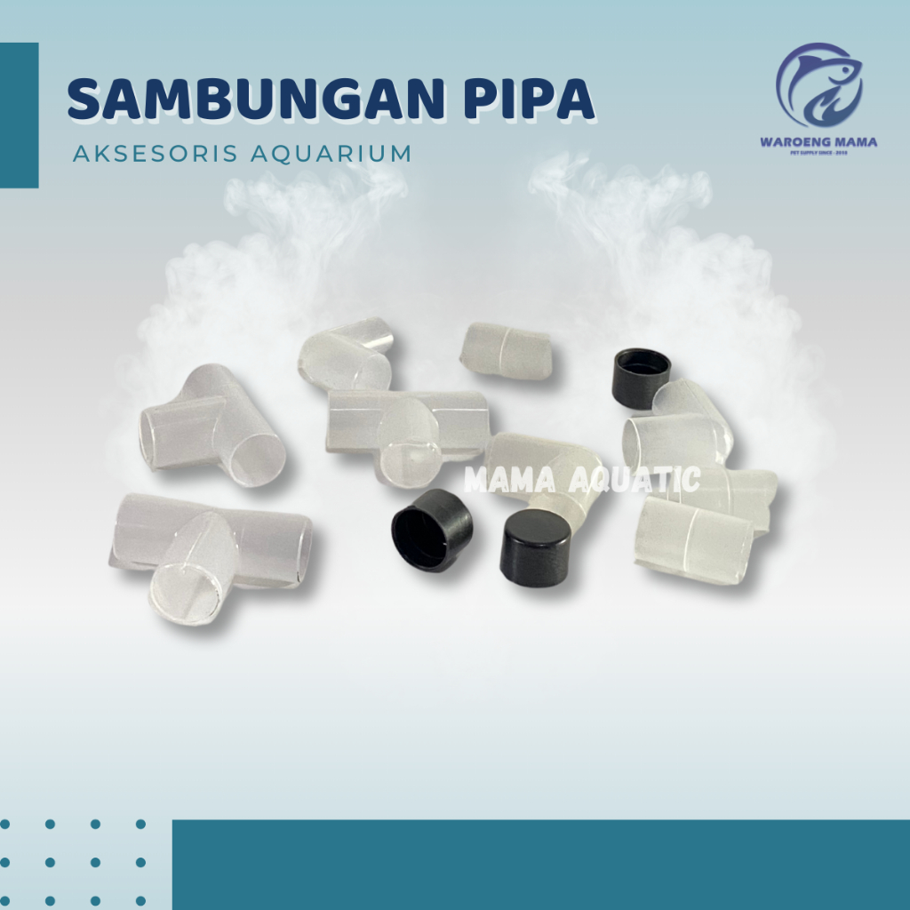 Jual Sambungan pipa aquarium L I T DOP Tutup pipa aquarium Keni L I T ...
