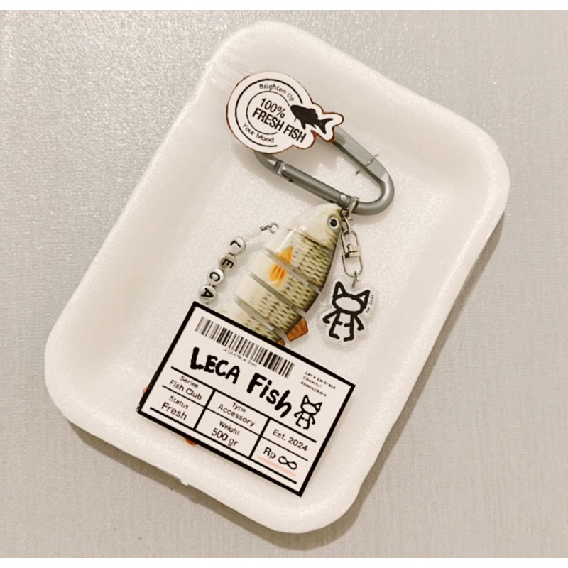 Jual LECA Fish Carabiner Keychain Kalcer | Gantungan Kunci Skena ...