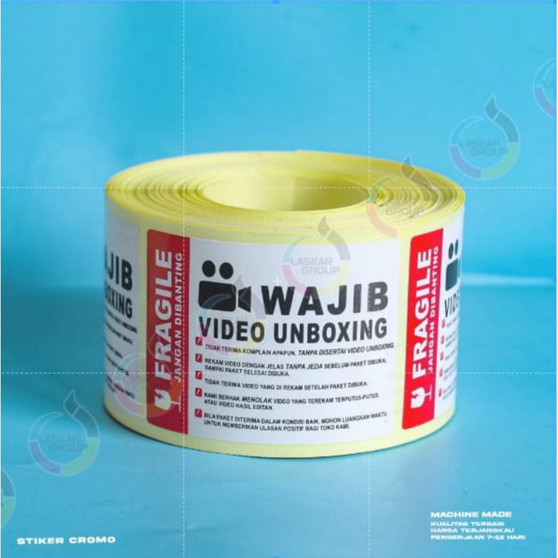 Jual label stiker unboxing/jangan dibanting 500pcs | Shopee Indonesia