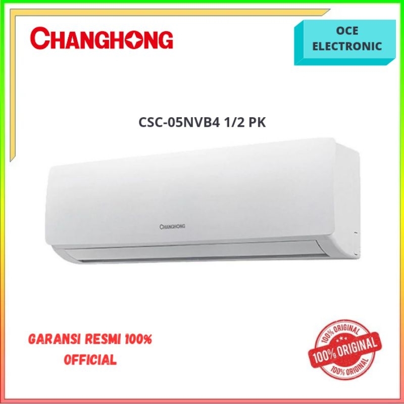 Jual AC SPLIT CHANGHONG CSC-05NVB4 1/2 PK INDOOR AC + OUTDOOR AC (UNIT ONLY) | Shopee Indonesia