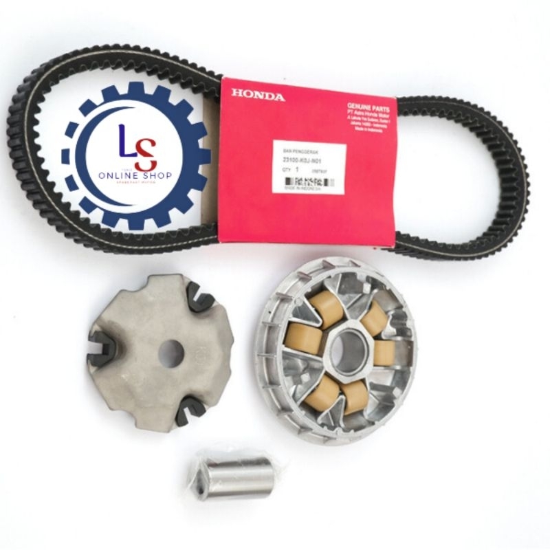 Jual Paket Vanbelt Rumah Roller Assy Honda Genio - Beat New LED - Beat Deluxe - Beat Street New ...