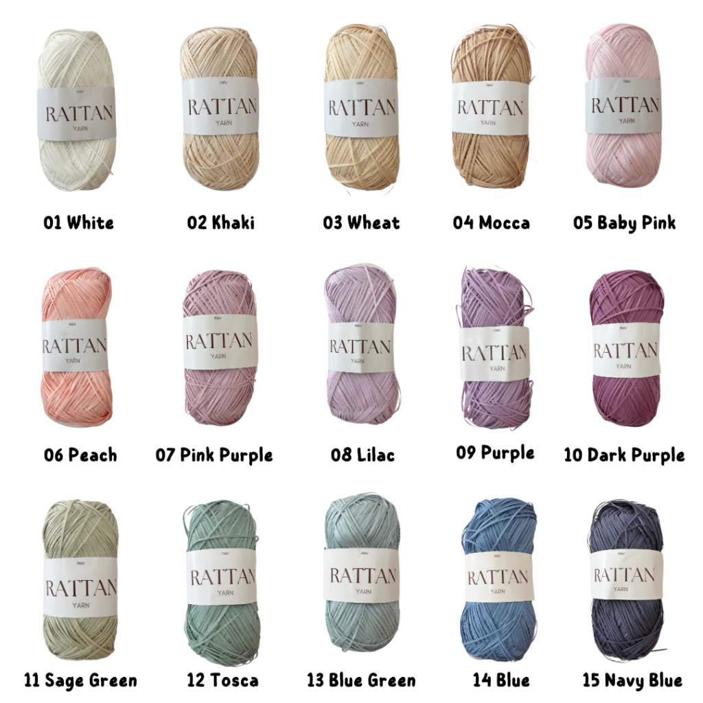 Jual Benang rajut Rattan / Rattan yarn RTN6 | Shopee Indonesia