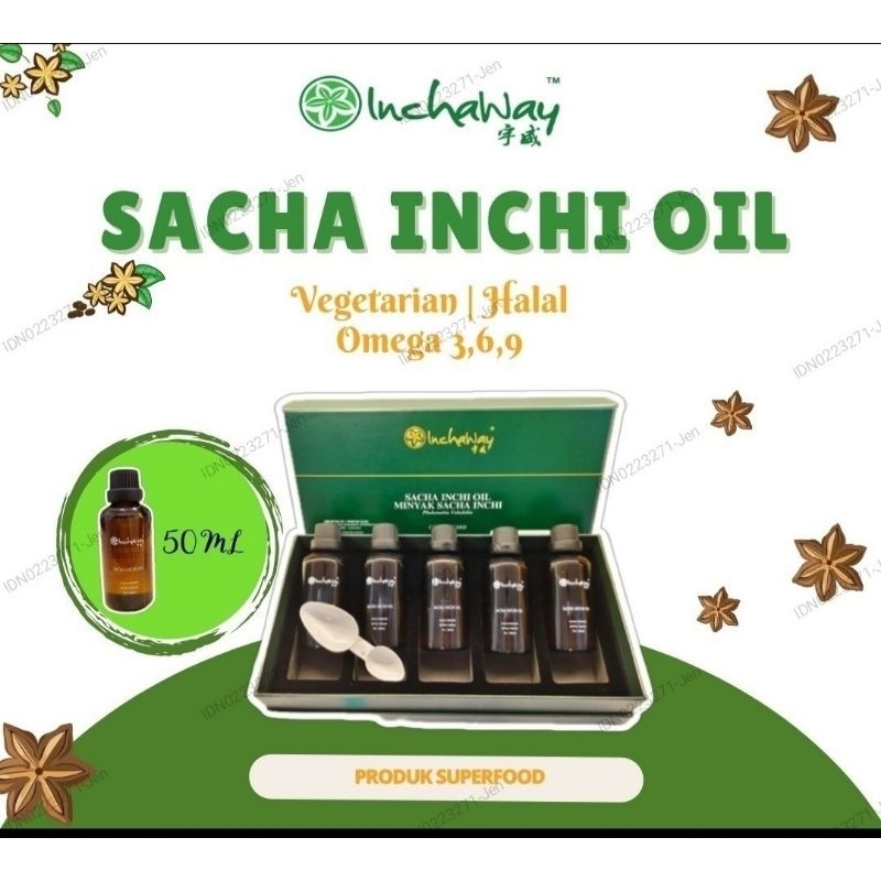Jual Inchaway - Minyak Omega 3,6,9 Sacha Inchi (1 kotak isi 5 botol ...