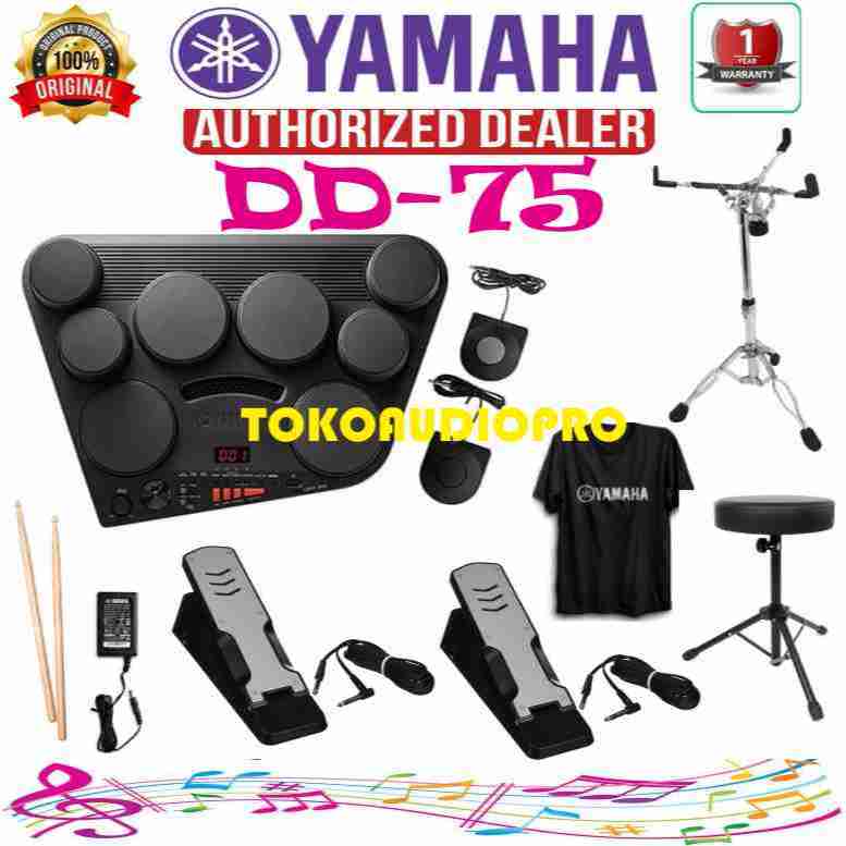 Jual Drum Yamaha DD75 Digital Drum Pad Controller Paket DD-75 | Shopee ...