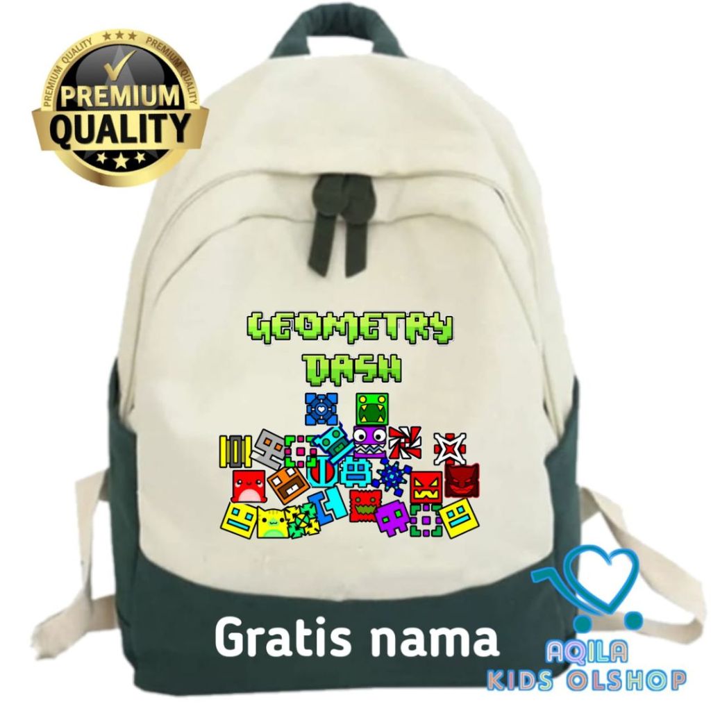 Jual tas ransel sekolah anak geometry dash | Shopee Indonesia