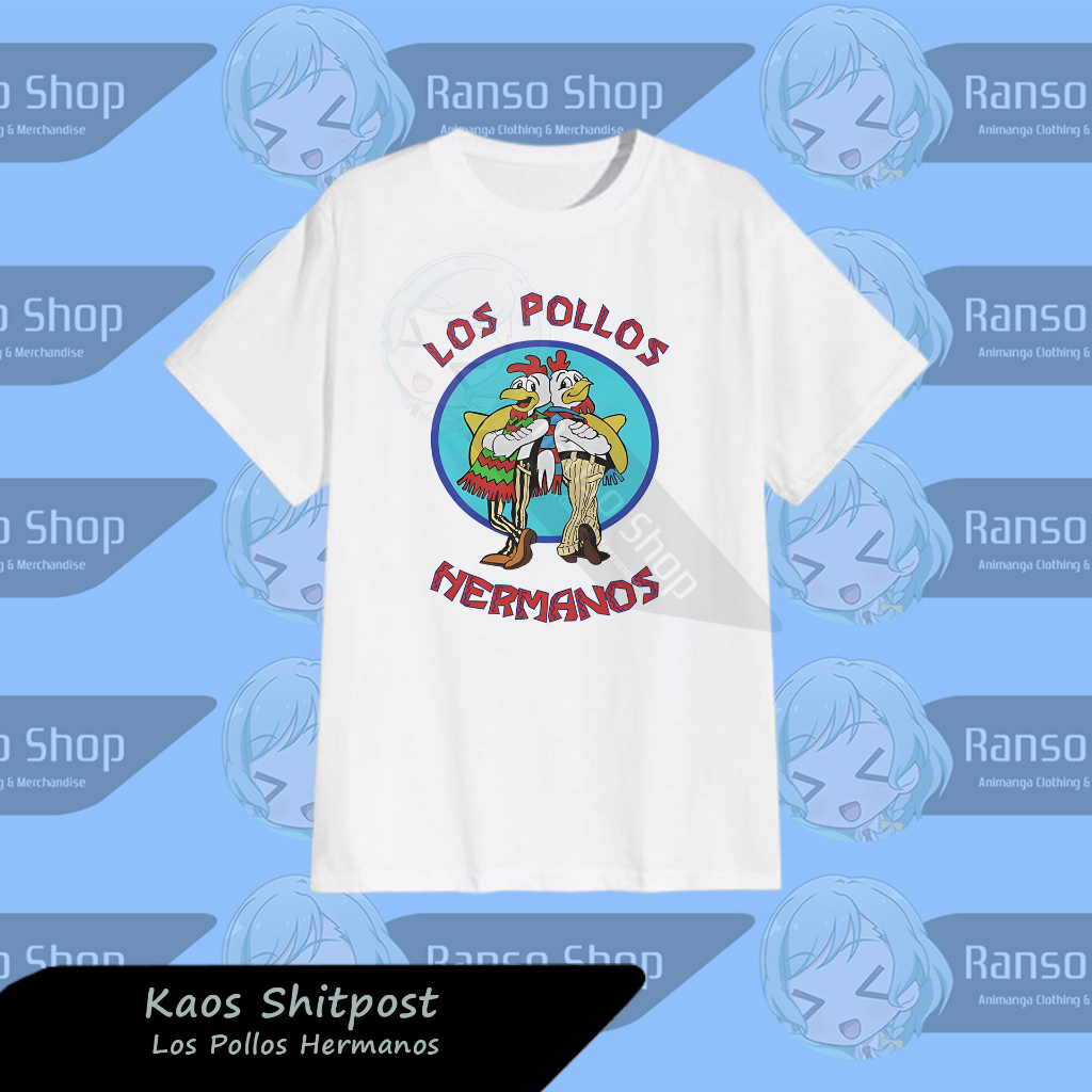 Jual Kaos Breaking Bad Los Pollos Hermanos Gus Fring / Baju Los Pollos ...