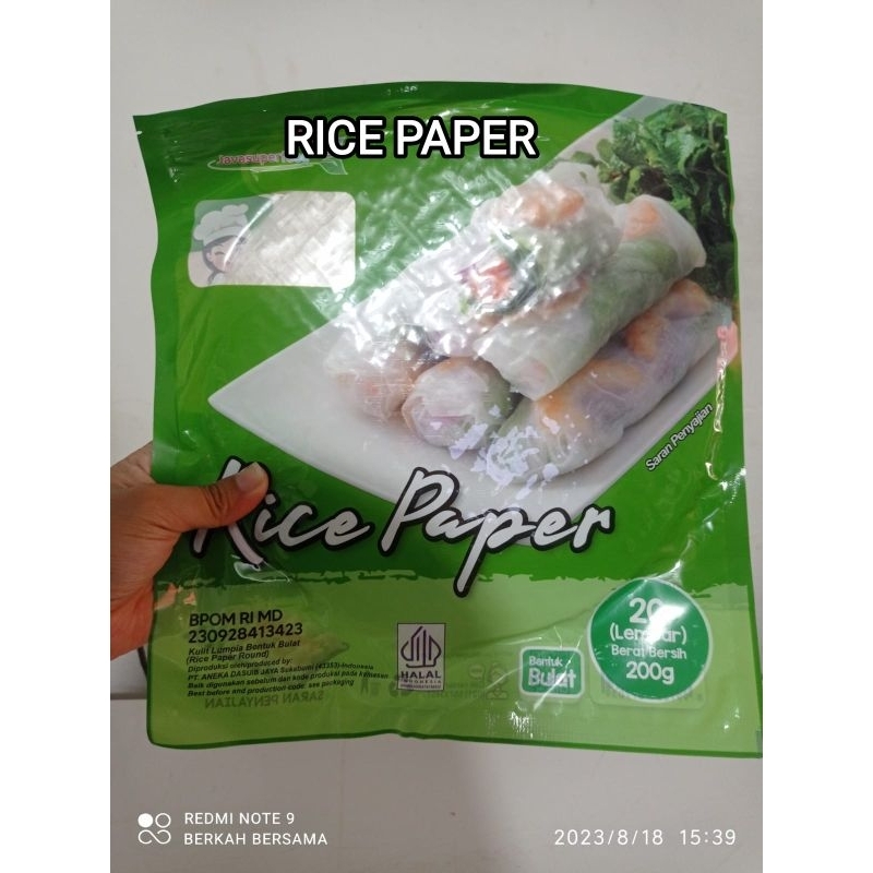 Jual rice papper bulat 200gr | Shopee Indonesia