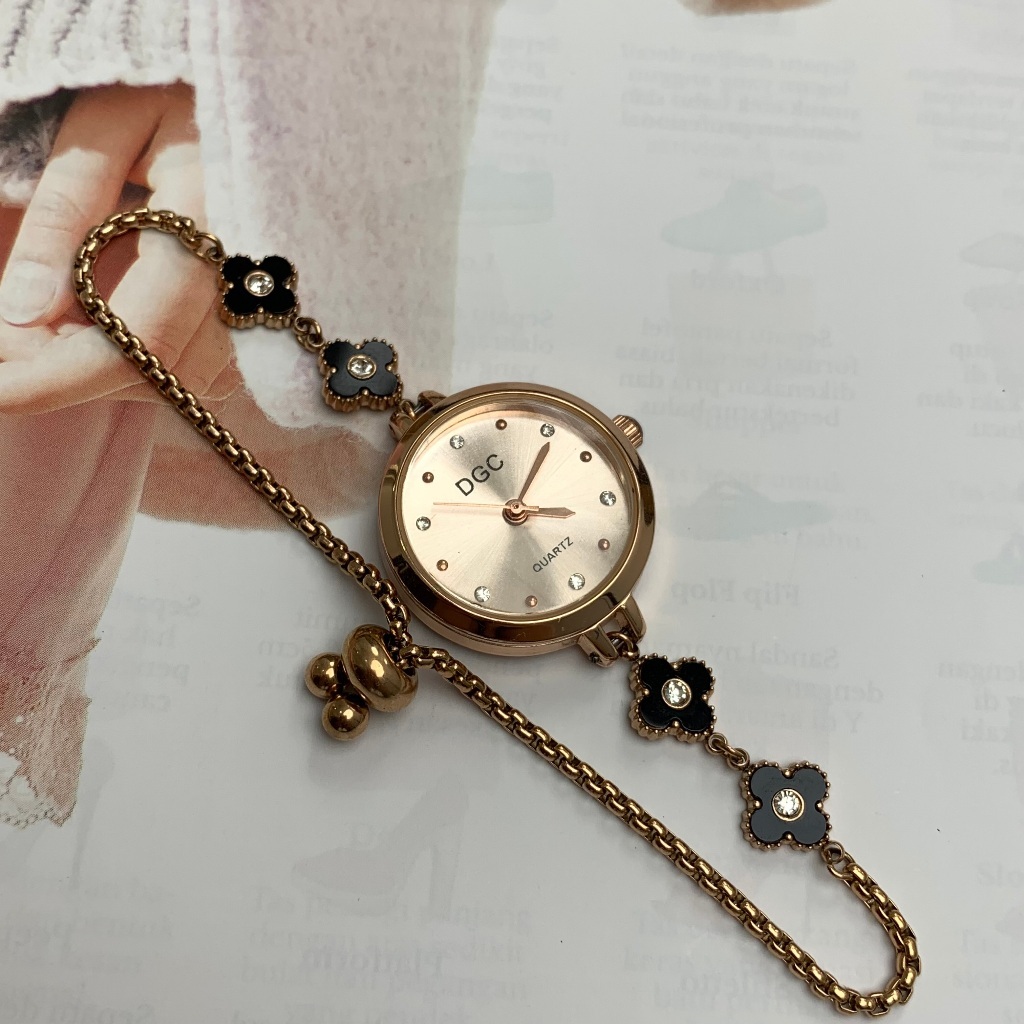 Jual COD Jam Tangan Fashion Wanita Bracelet Gelang Tangan Elegan Analog ...