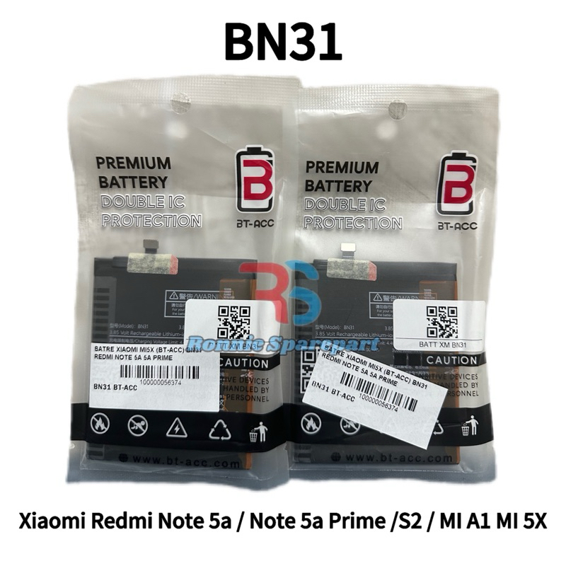 Jual Baterai Xiaomi Redmi Note 5a / Redmi Note 5a Prime / Redmi S2 / Mi ...