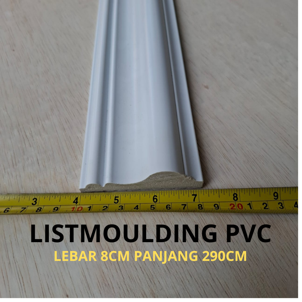Jual LIST MOULDING PVC lebar 8cm panjang 290cm | Shopee Indonesia