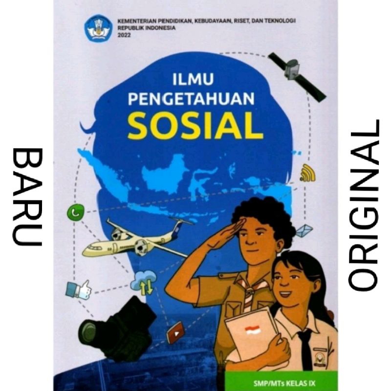 Jual Buku Paket IPS Ilmu Pengetahuan Sosial kelas 9 IX 3 III SMP MTS Kementerian Kementrian ...