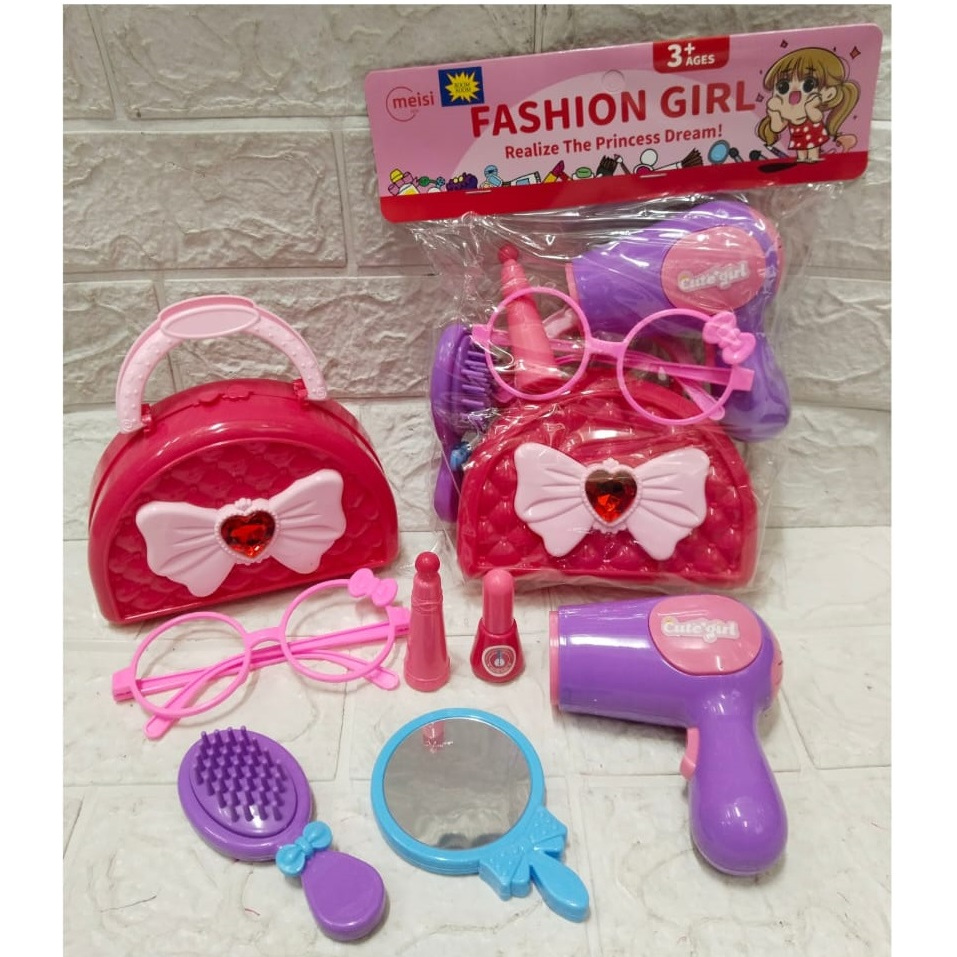 Jual mainan anak murah mainan make up salon set pretend play hair dryer ...