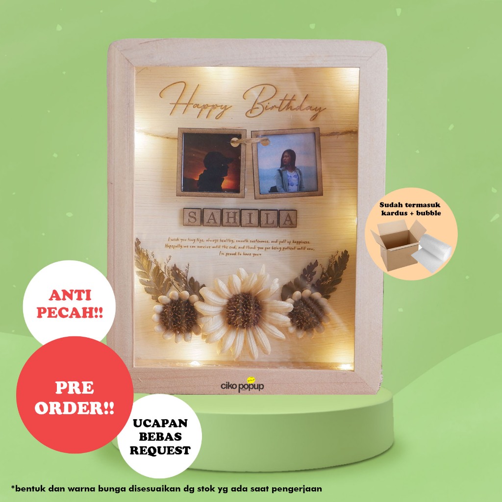 Jual kenang Kenangan untuk Perpisahan Sekolah Guru Kantor Kado Papan Figura Bunga Kado Ulang ...